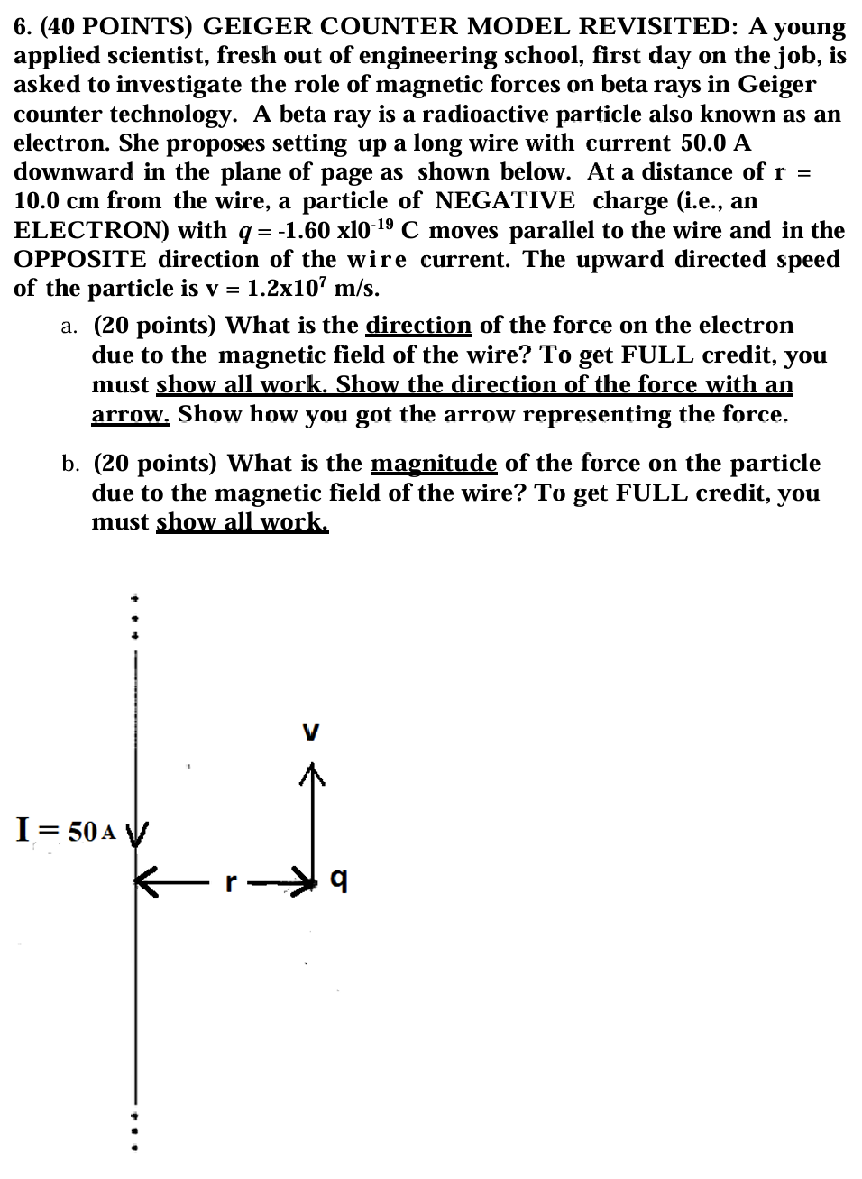 Solved 6. (40 ﻿POINTS) ﻿GEIGER COUNTER MODEL REVISITED: A | Chegg.com