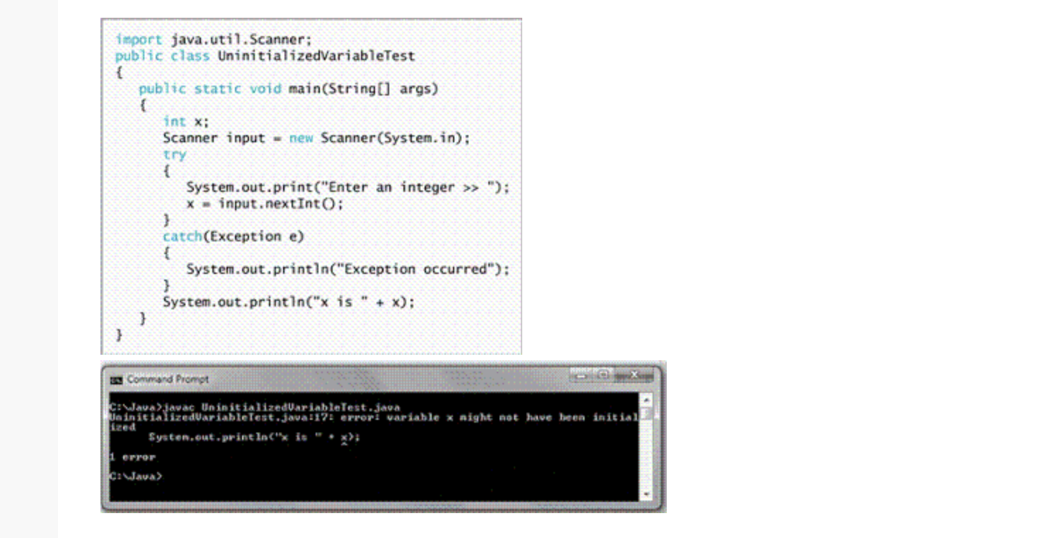 Solved In the example above, the user might not enter an | Chegg.com