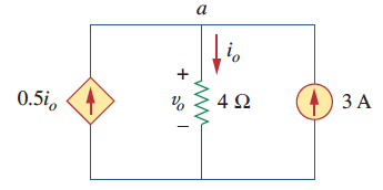 Solved For the circuit below, Find v0 and i0 Using LTSpice | Chegg.com