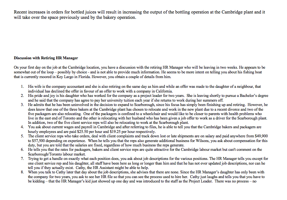 Solved The Wilson Brothers Limited Case You have recently | Chegg.com