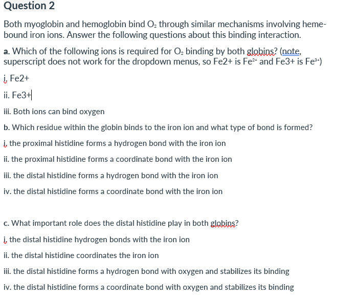 Solved Both myoglobin and hemoglobin bind O2 through similar | Chegg.com