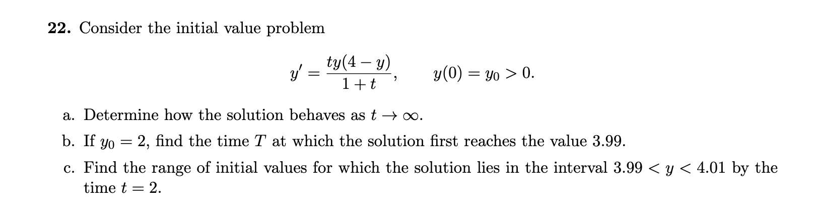 Solved Consider the initial value | Chegg.com
