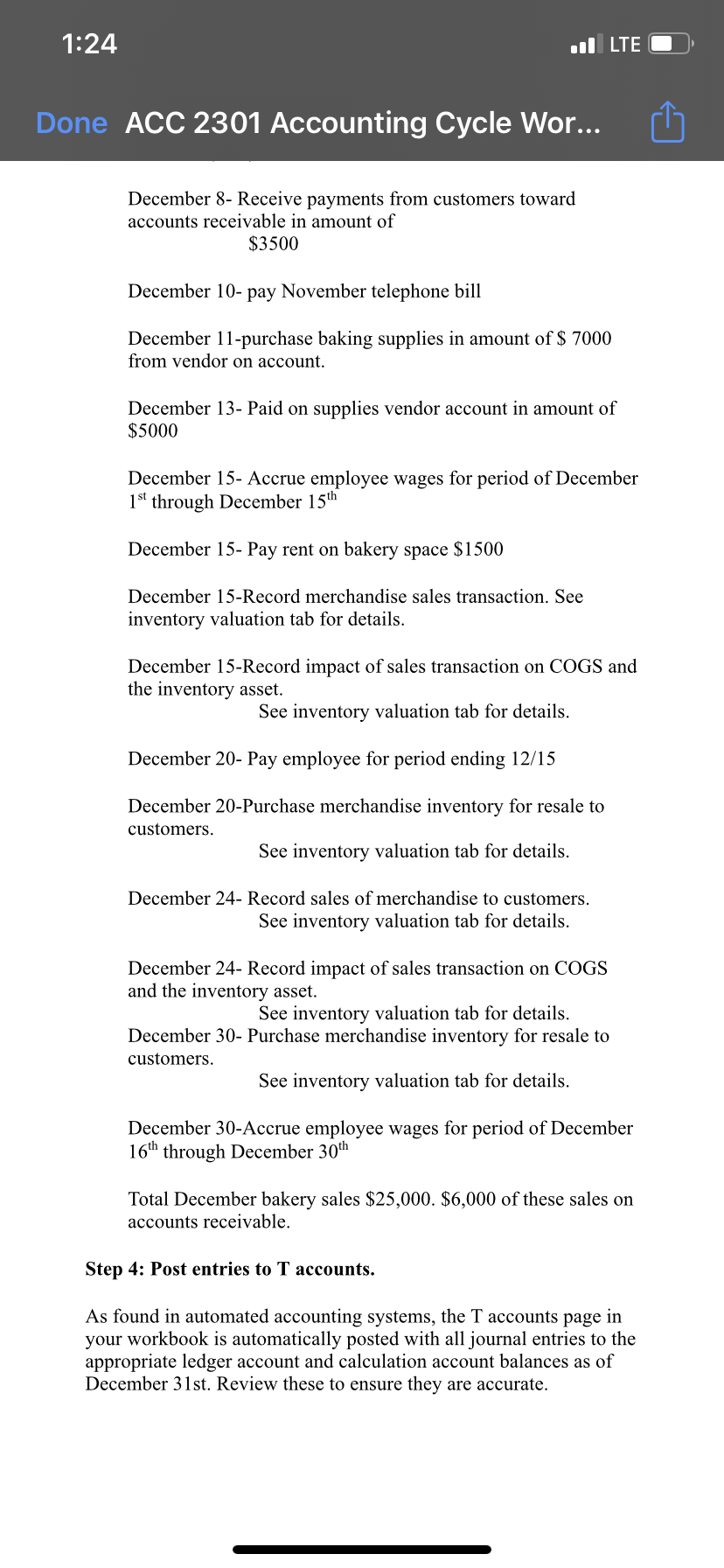 Step 8: Prepare the financial statements Use your | Chegg.com