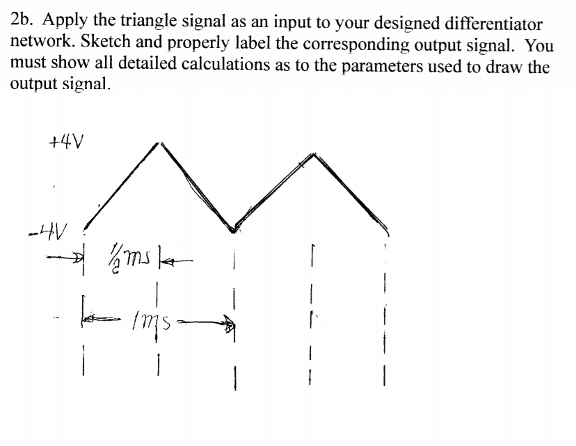 Solved Design a differentiator to differentiate an input | Chegg.com