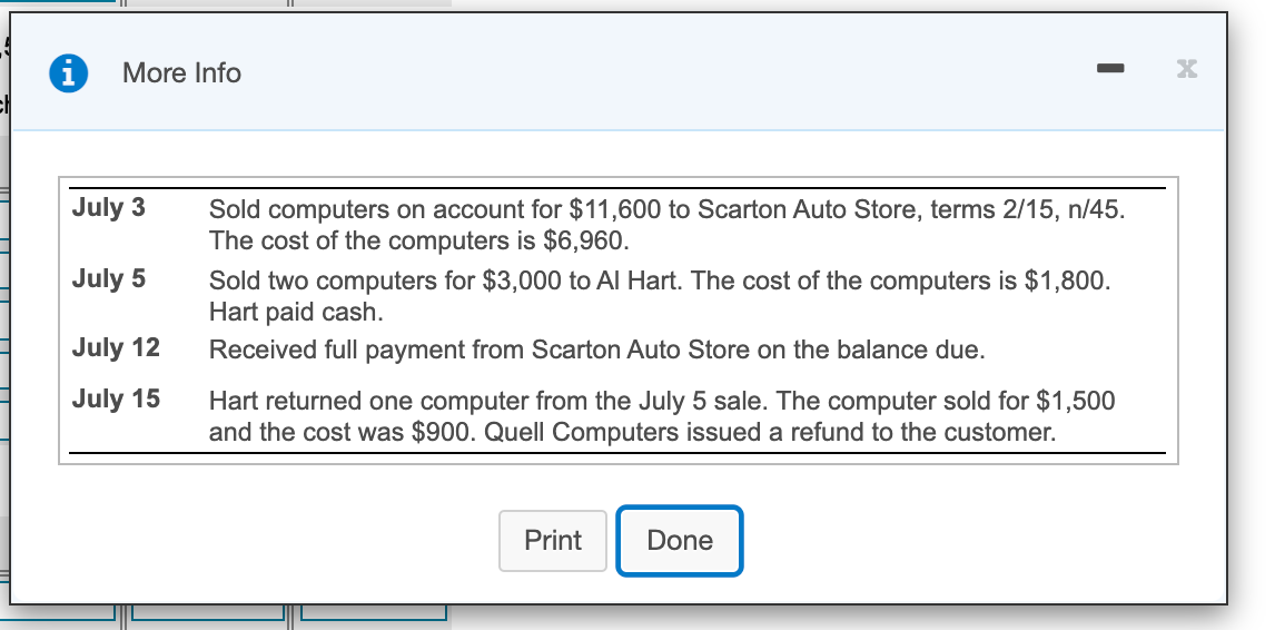 Solved 8. Quell Computers has the following transactions in | Chegg.com