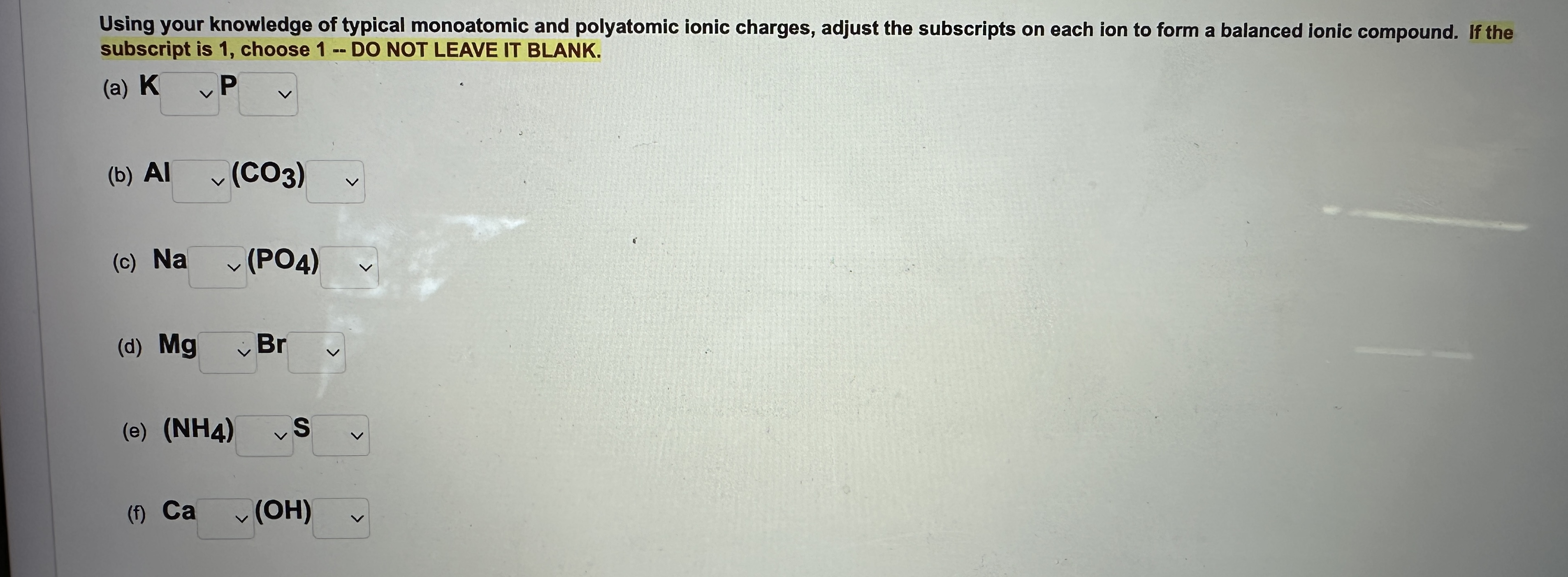 Solved Using your knowledge of typical monoatomic and | Chegg.com