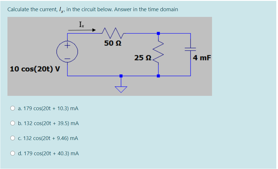 Solved Calculate the current, Ix, in the circuit below. | Chegg.com