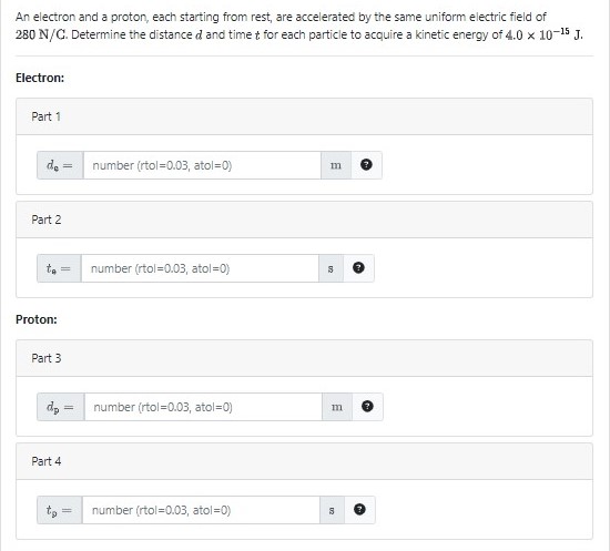 Solved An electron and a proton, each starting from rest, | Chegg.com