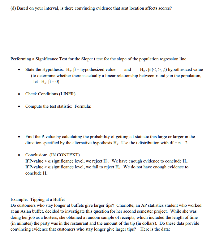 Solved Here is computer output for the least-squares | Chegg.com
