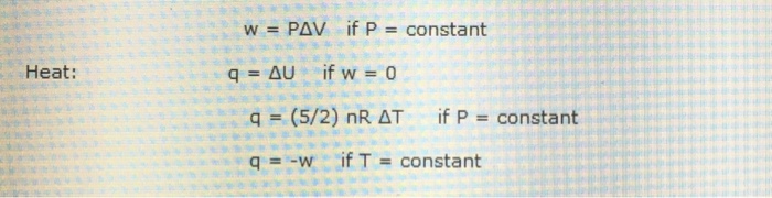 Solved Calorimetry: qpin =-qlost q=mcAT=mc(T-T) Ideal gas | Chegg.com