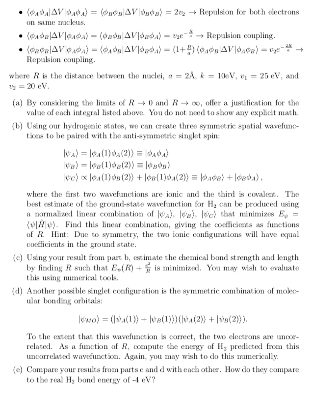 4. Let's consider the electronic Hamiltonian of the | Chegg.com