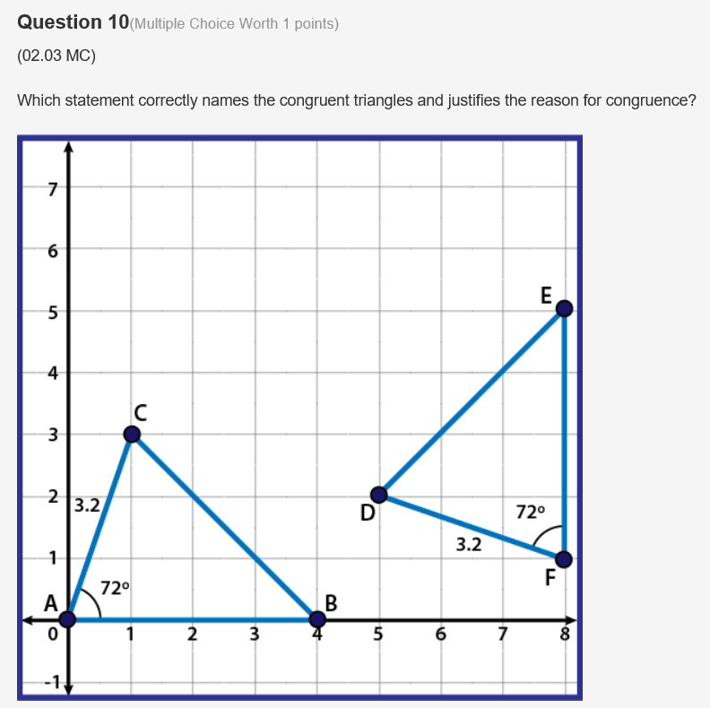 Solved: Question 10(Multiple Choice Worth 1 Points) (02.03... | Chegg.com