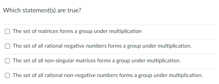 Solved Matrix multiplication has the property. Commutative | Chegg.com
