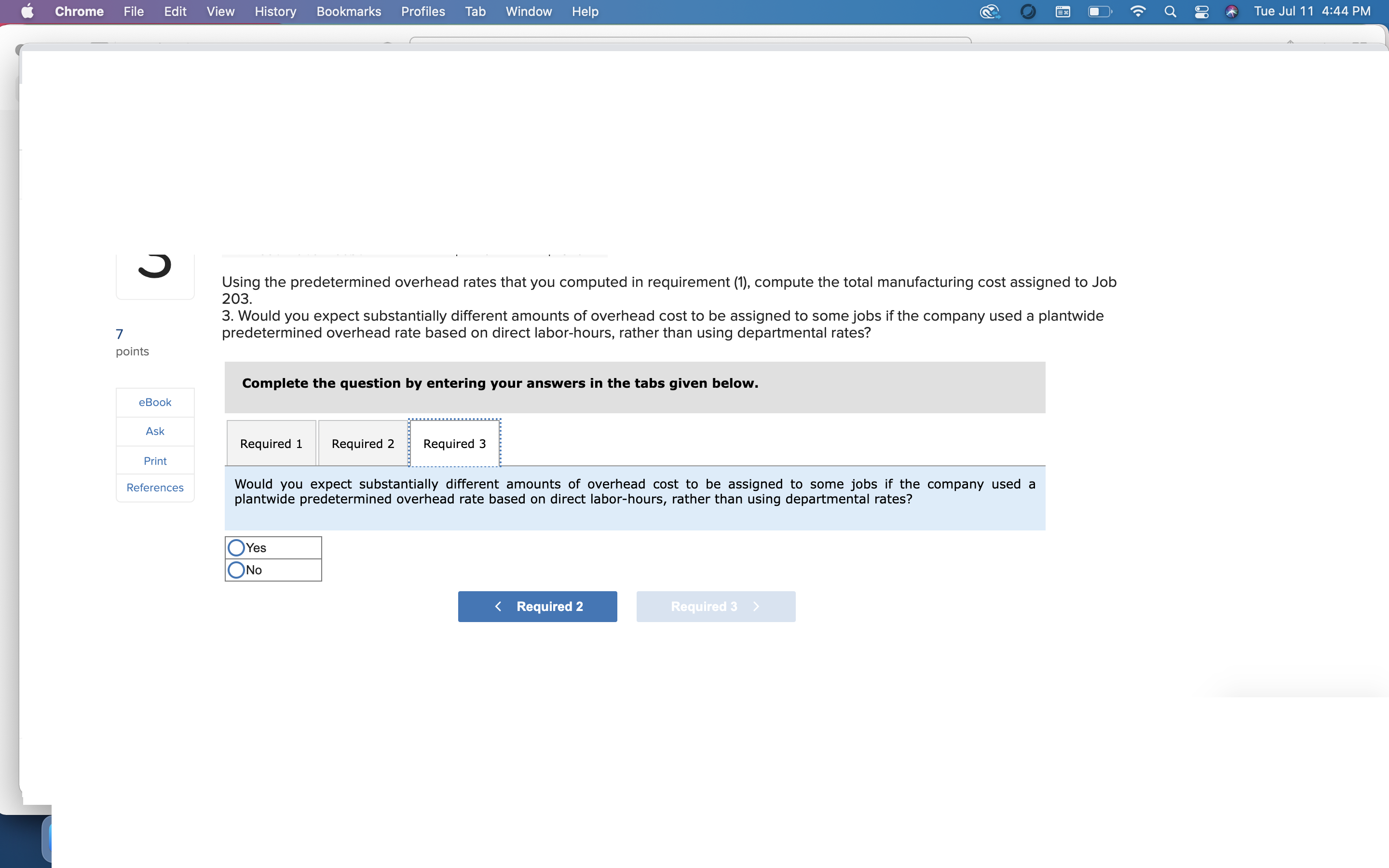 Solved Exercise 2-13 (Algo) Departmental Predetermined | Chegg.com