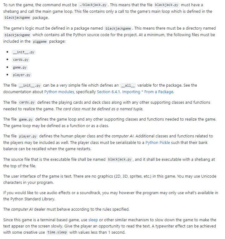 Solved Blackjack The objectives of this exercise are: • | Chegg.com