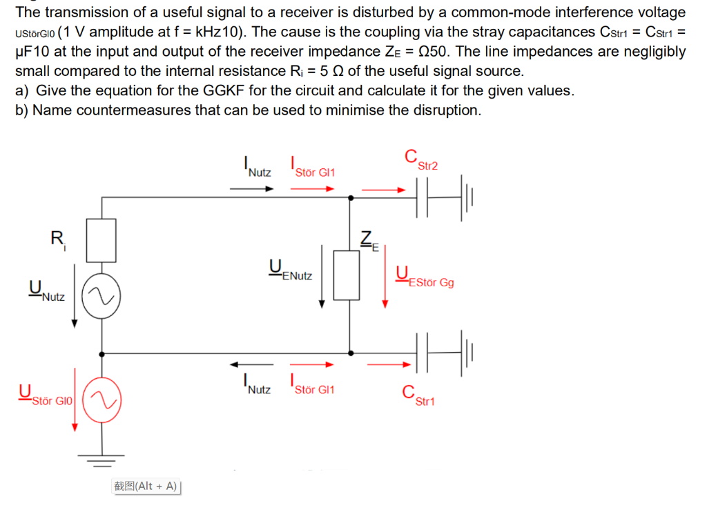 Solved The transmission of a useful signal to a receiver is | Chegg.com
