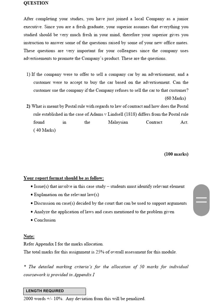 Solved QUESTION After completing your studies, you have just | Chegg.com