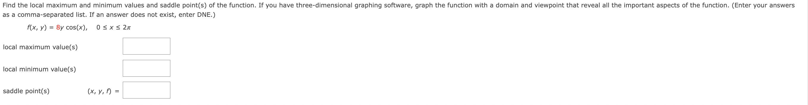 Solved as a comma-separated list. If an answer does not | Chegg.com