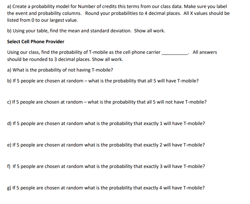 Solved I have 28 students and 28 cell companies in the table | Chegg.com