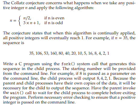Solved The Collatz conjecture concerns what happens when we | Chegg.com