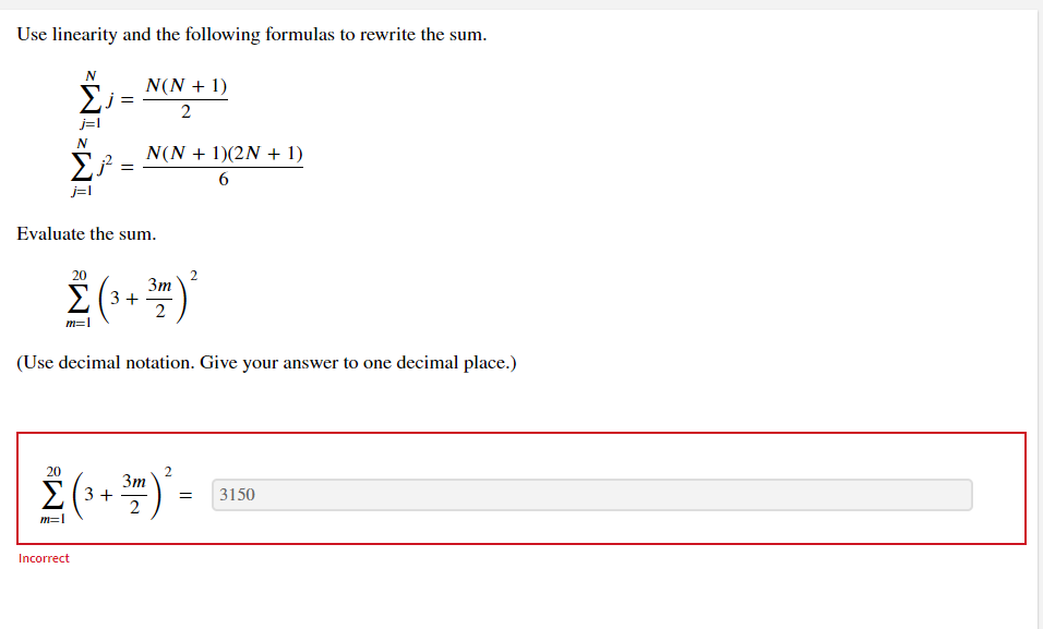 Solved Use Linearity And The Following Formulas To Rewrite 