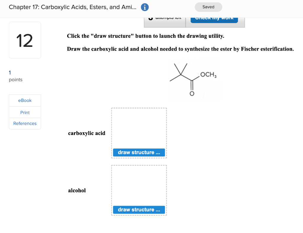 Solved Chapter 17: Carboxylic Acids, Esters, and Ami... (i | Chegg.com