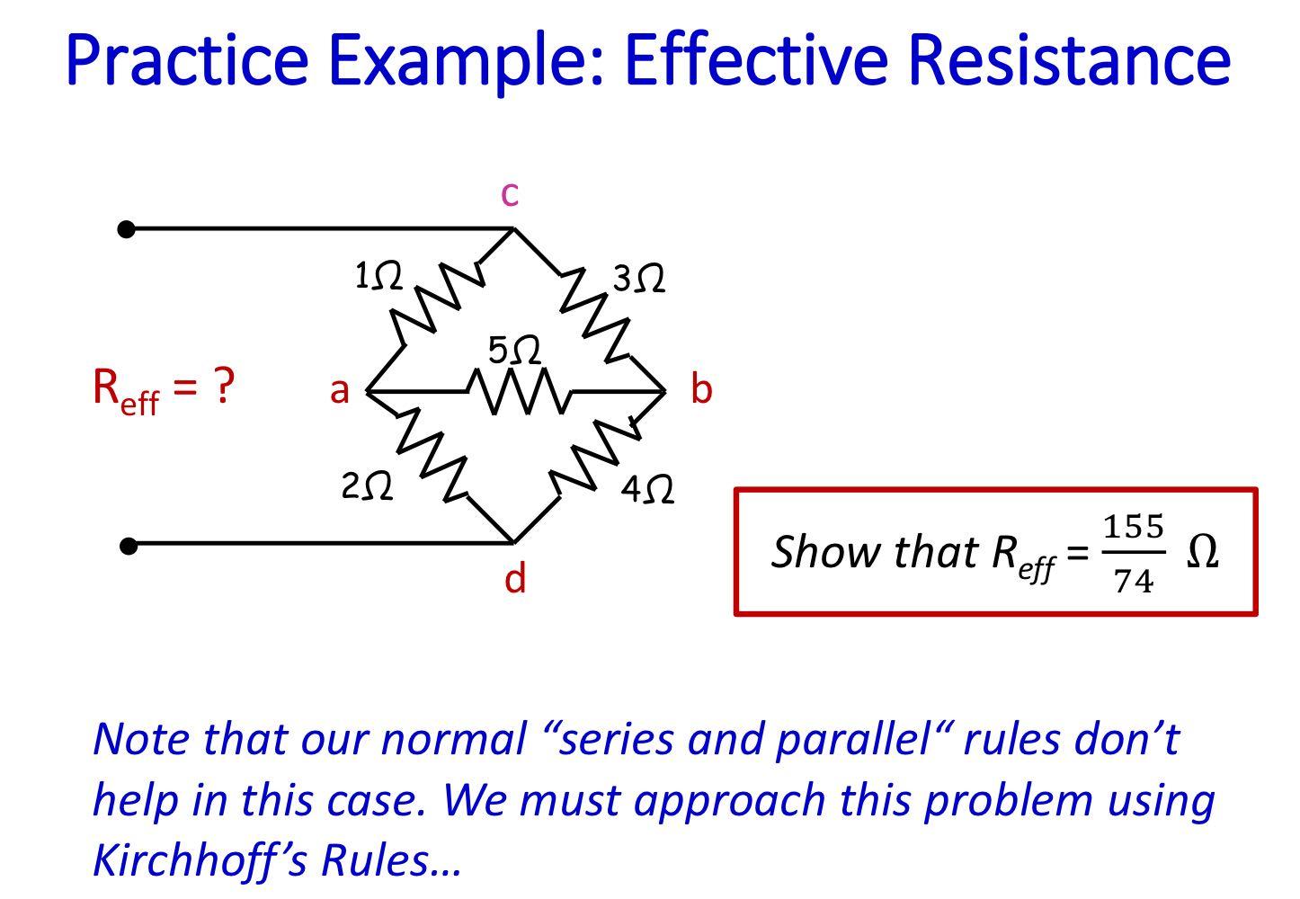 Solved Practice Example: Effective Resistance С 152 332 512 | Chegg.com