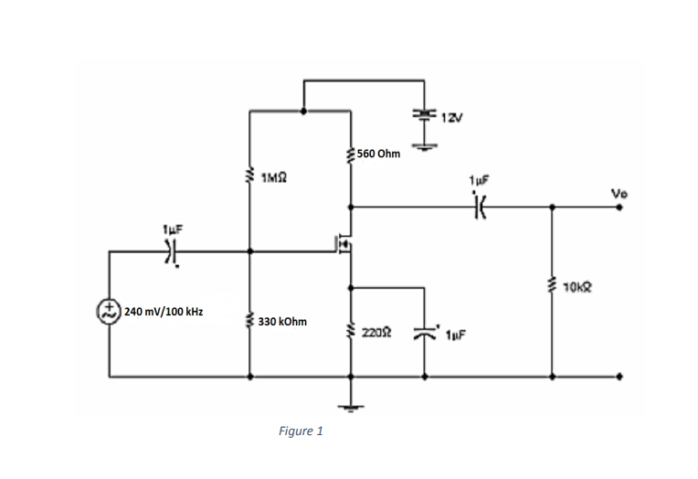 Solved 4Simulation Set up the circuit given in Figure 1 in | Chegg.com