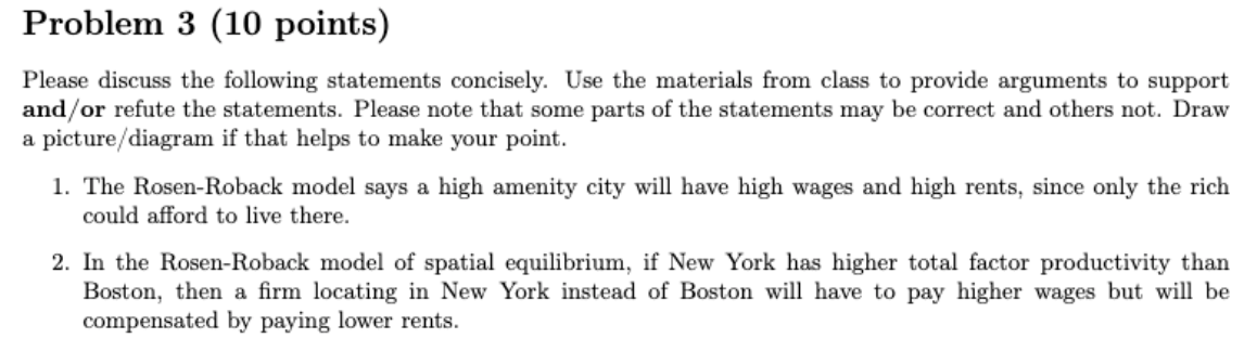 Solved Problem 3 (10 points) Please discuss the following | Chegg.com