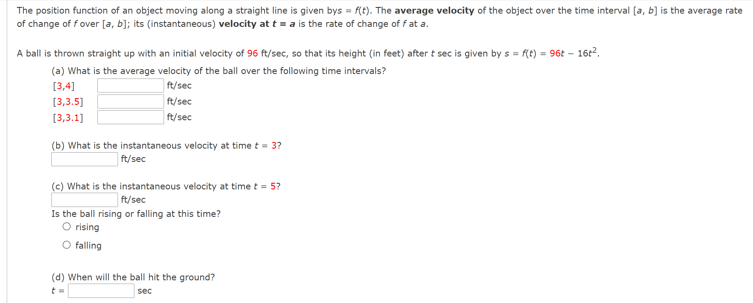 Solved The position function of an object moving along a | Chegg.com