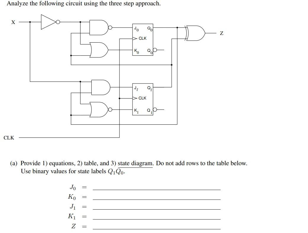 Solved Analyze the following circuit using the three step | Chegg.com