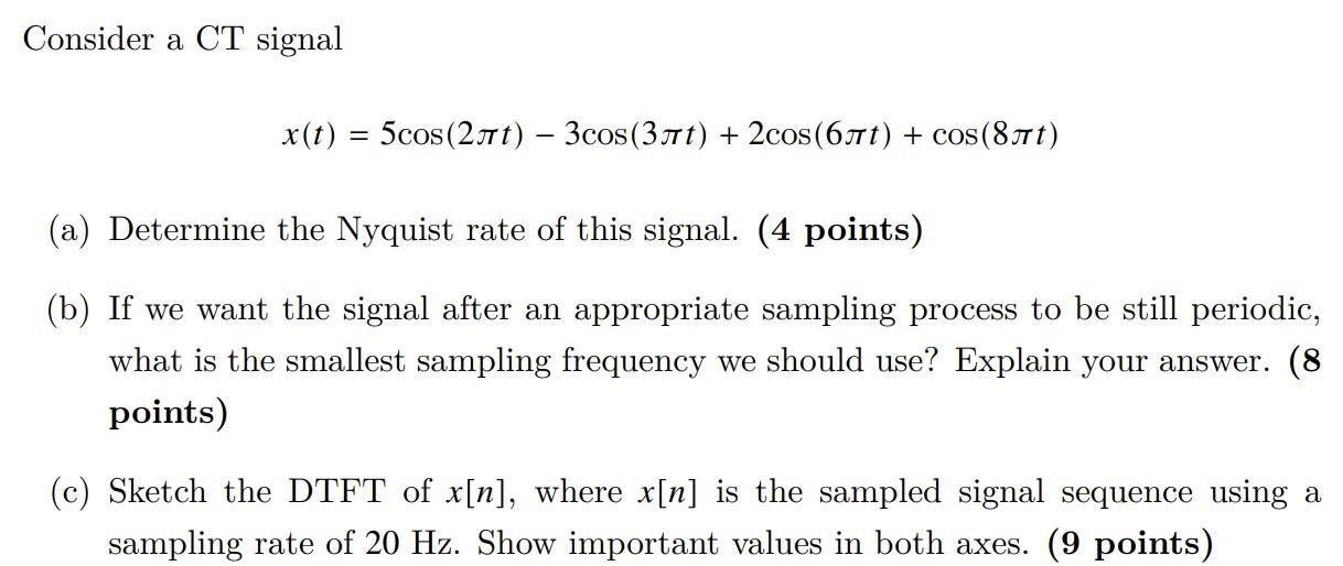 Solved Consider a CT signal | Chegg.com