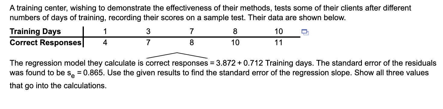 Solved A training center, wishing to demonstrate the | Chegg.com