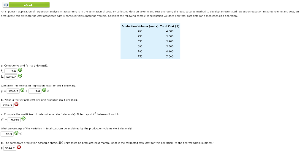 Solved ABoak N Imprtant Application Of Regression Analysis Chegg