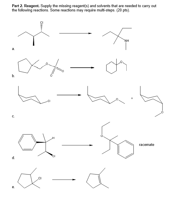 Solved Part 2 Reagent Supply The Missing Reagent S And