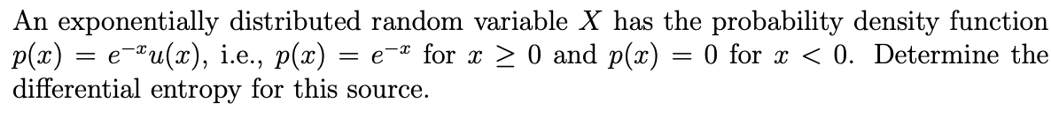 Solved An exponentially distributed random variable X has | Chegg.com
