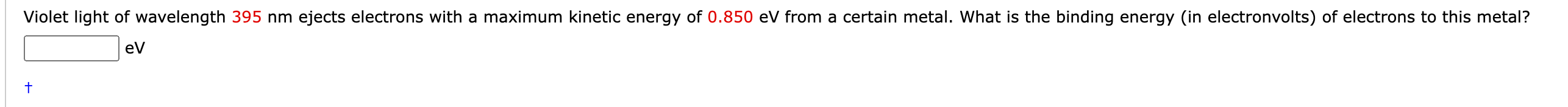 Solved eV | Chegg.com