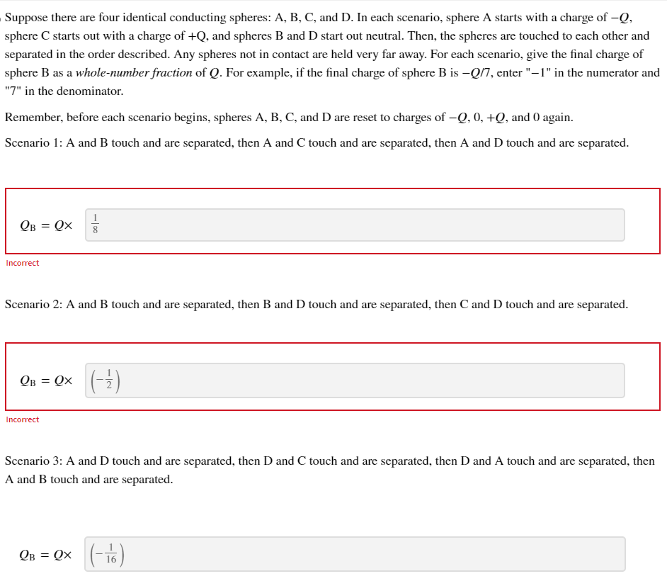 Solved Suppose there are four identical conducting spheres: | Chegg.com