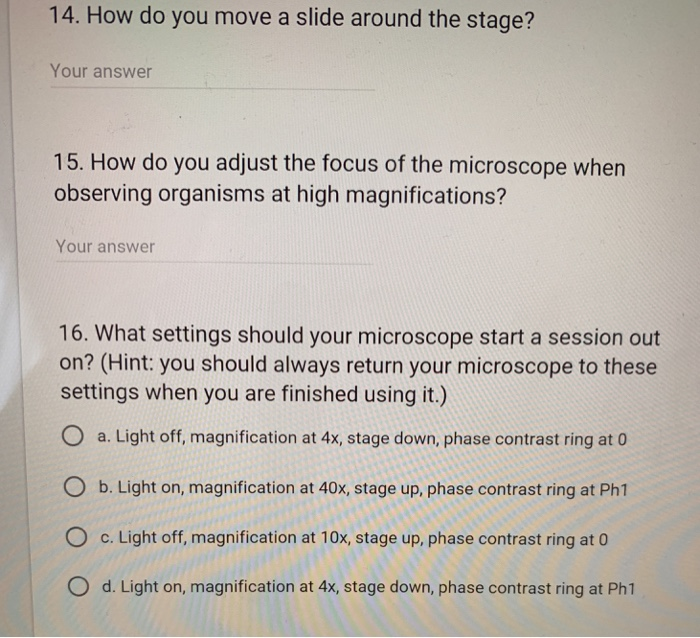 Solved: 14. How Do You Move A Slide Around The Stage? Your... | Chegg.com