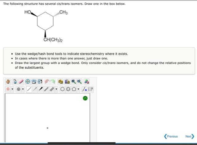 Solved The following structure has several cis/trans | Chegg.com