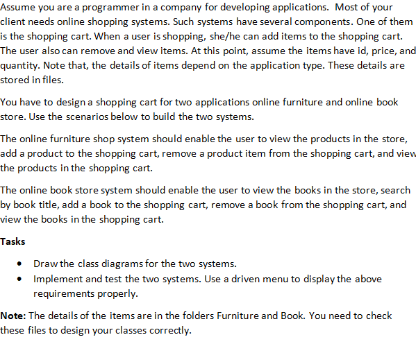 Solved Assume you are a programmer in a company for | Chegg.com