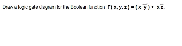 Draw a logic gate diagram for the Boolean function | Chegg.com
