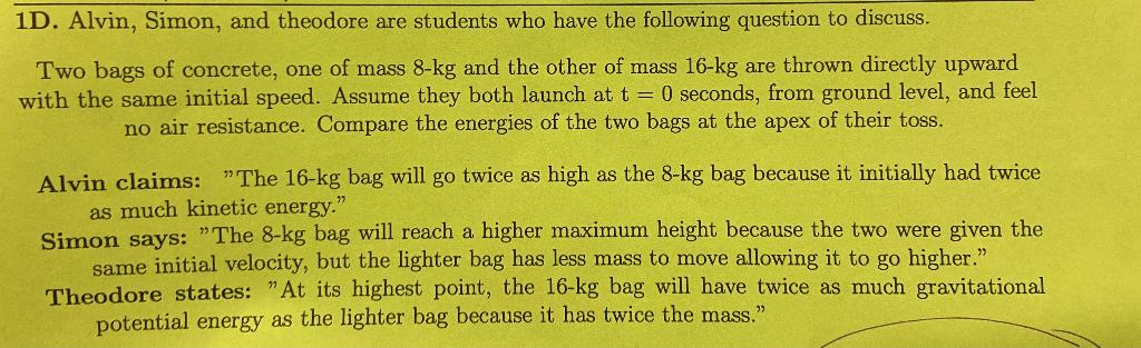 Solved Whose statement is correct, or are they all wrong? | Chegg.com