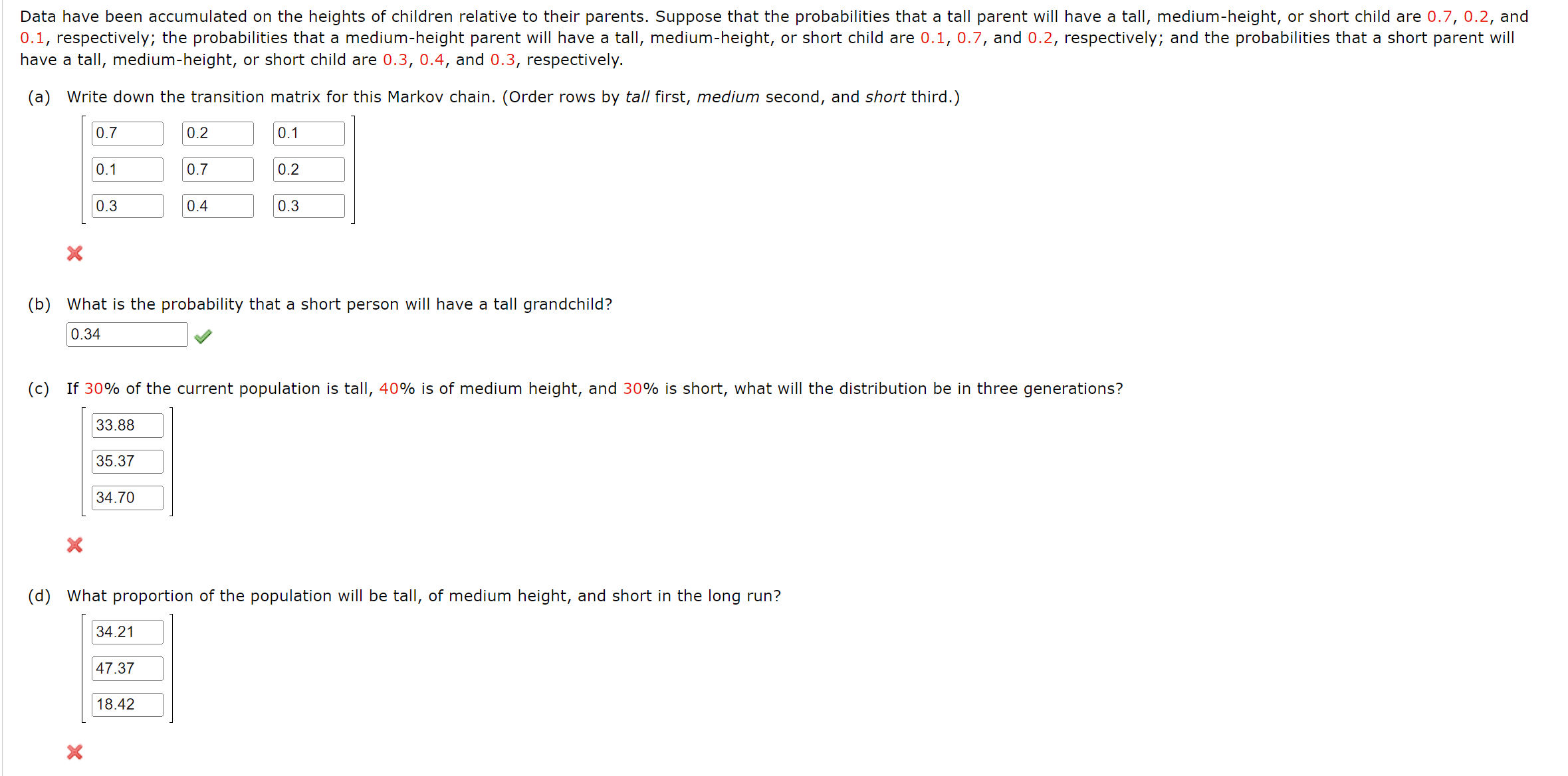 Solved have a tall, medium-height, or short child are | Chegg.com