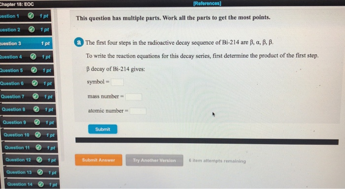 Solved hapter 18:EOC estion 1 uestion 2 1 pt 1 pt 1 pt 1 pt | Chegg.com Solved hapter 18:EOC estion 1 uestion 2 1 pt 1 pt 1 pt 1 pt | Chegg.com