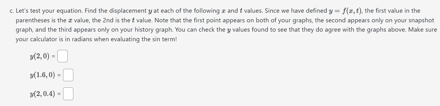 Solved The snapshot graph at t=0 s and the history graph at | Chegg.com