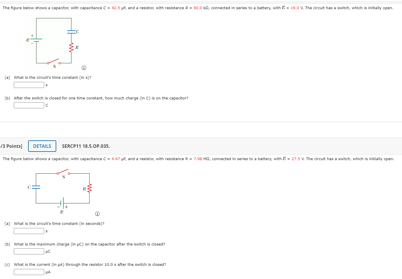 Solved The figure below shows a capacitor, with capacitance | Chegg.com