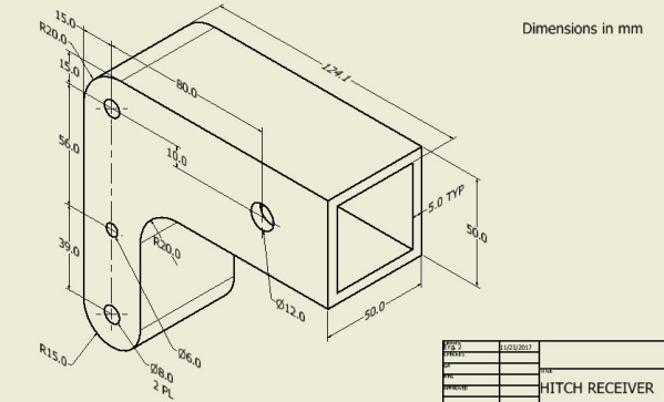 Solved Dimensions in mm | Chegg.com