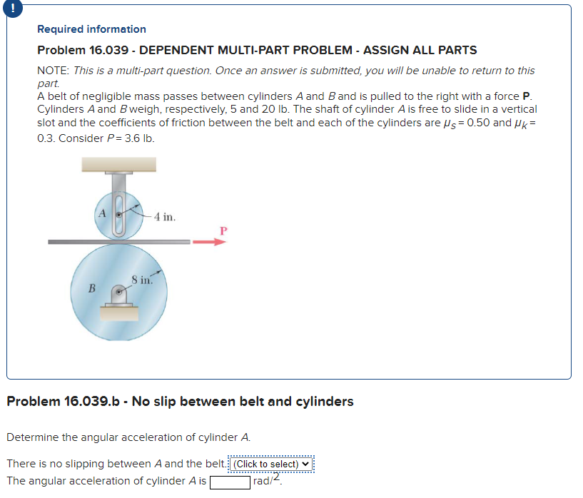 Solved Required information Problem 16.039 - DEPENDENT | Chegg.com
