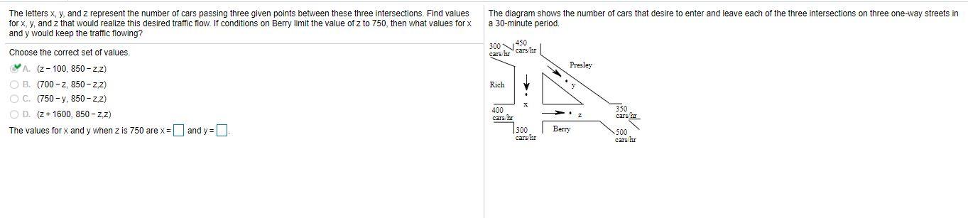 Solved The diagram shows the number of cars that desire to | Chegg.com